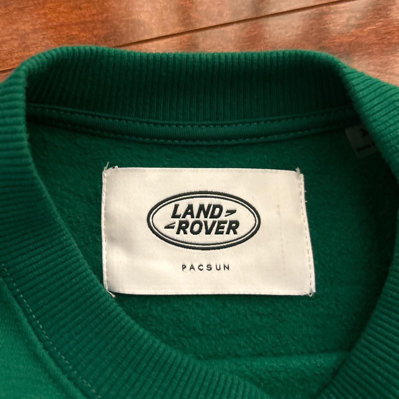 Green land rover crewneck from pacsun in perfect... - Depop