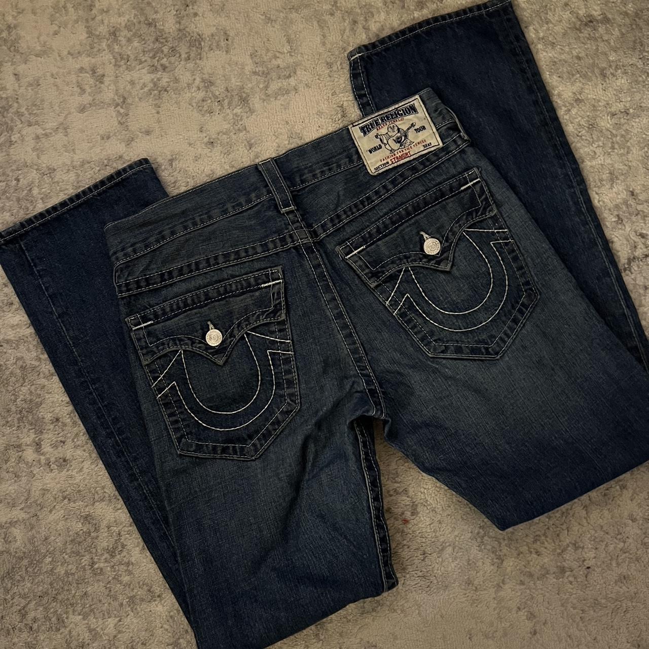 TRUE RELIGION JEANS vintage patchwork design no... - Depop