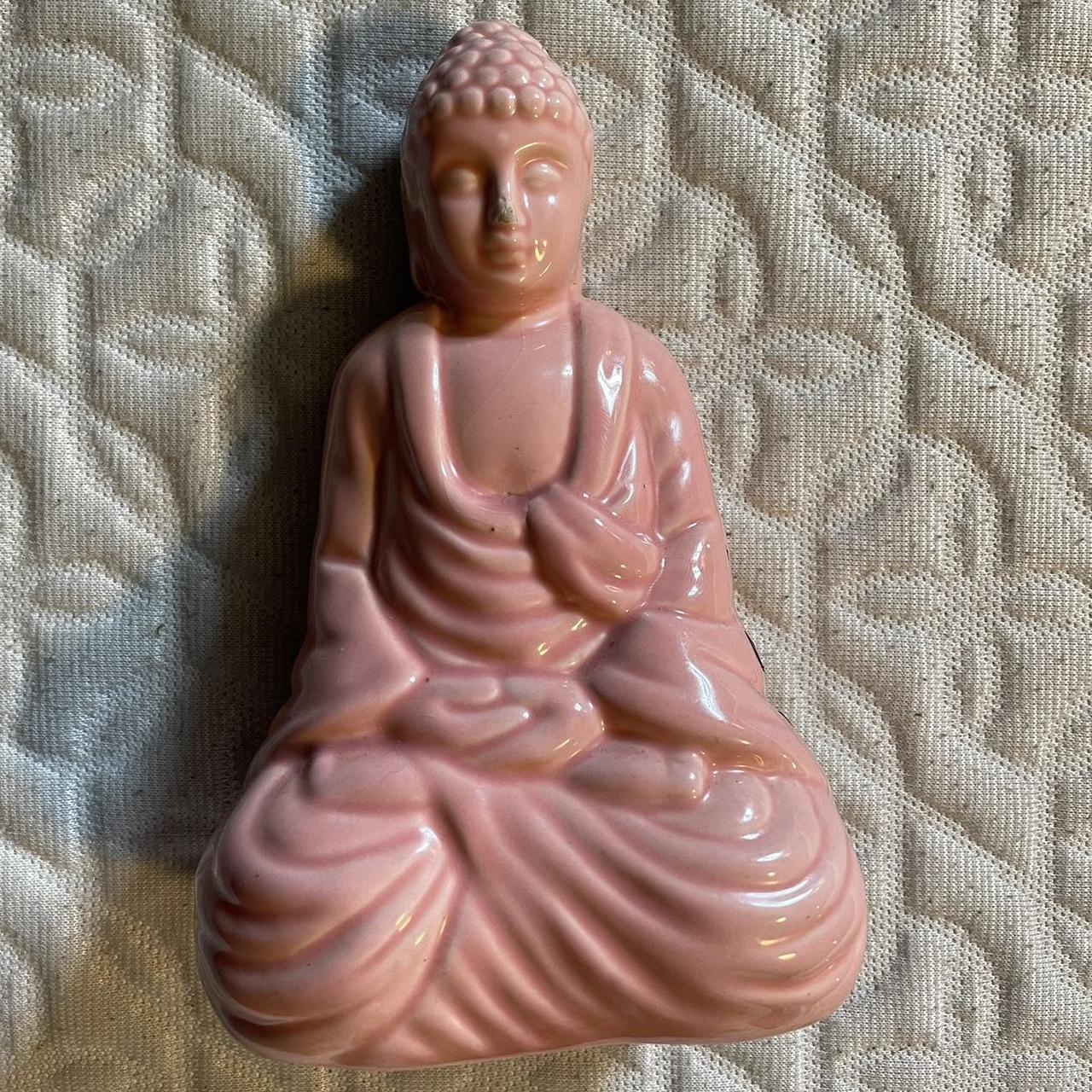 Small pink Buddha statue Small scratch on the nose - Depop