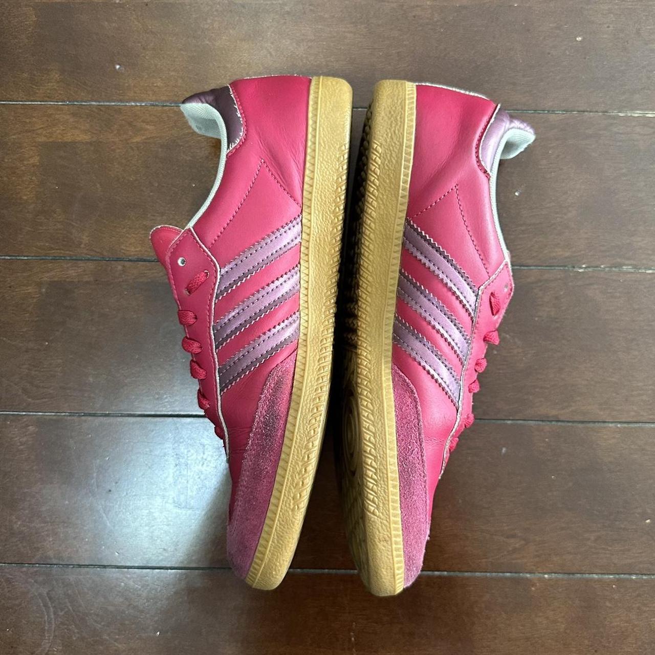 Adidas sambas sneakers Color: Red/Pink Size: US 9... | Depop
