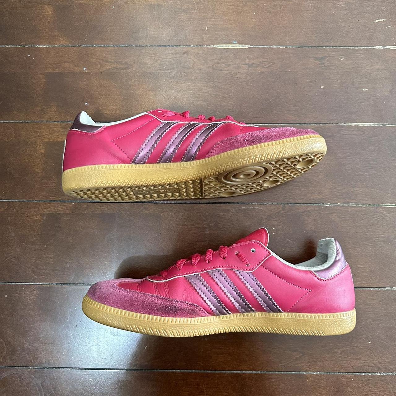 Adidas sambas sneakers Color: Red/Pink Size: US 9... | Depop