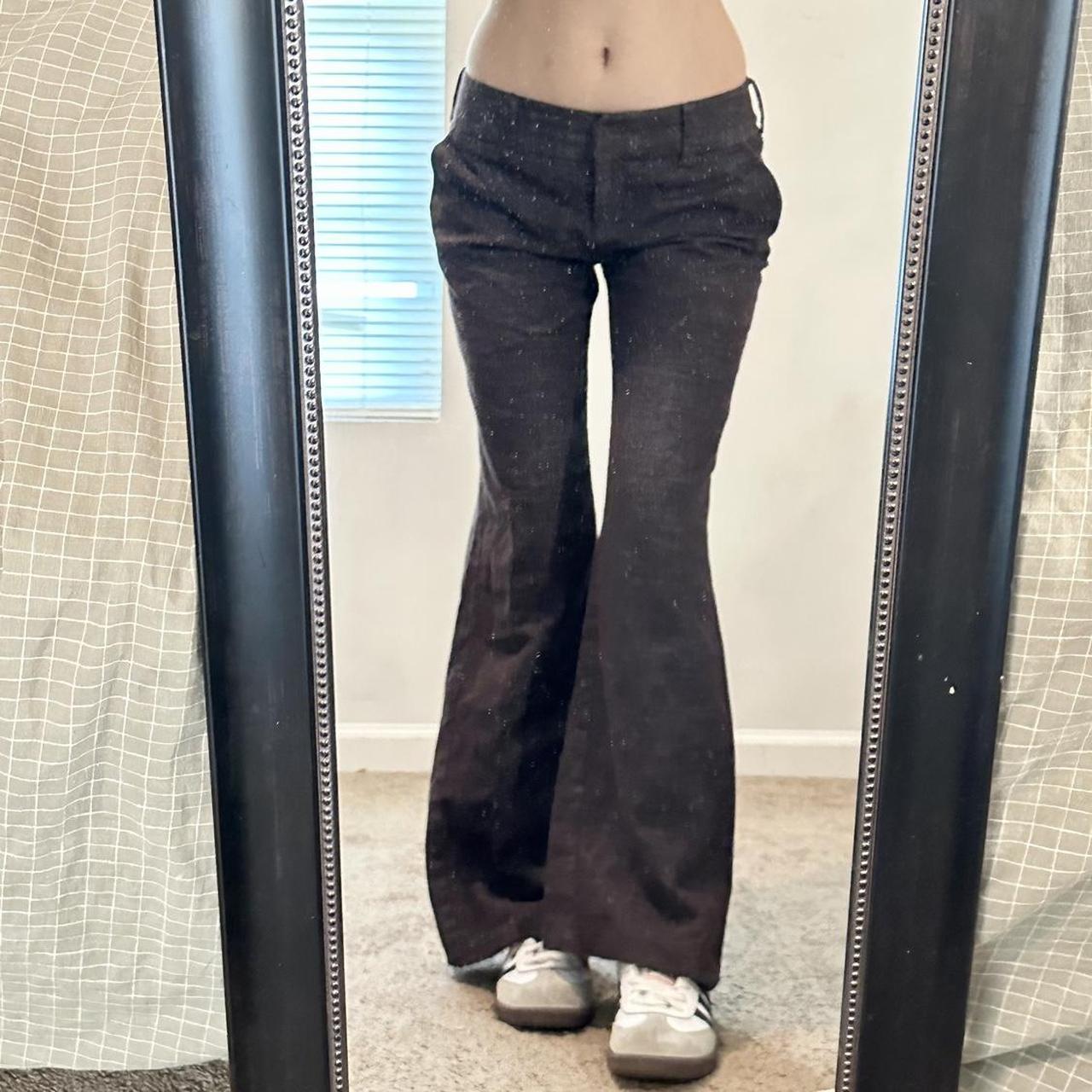 2000s low rise pants - bootcut/flare - low rise -... - Depop