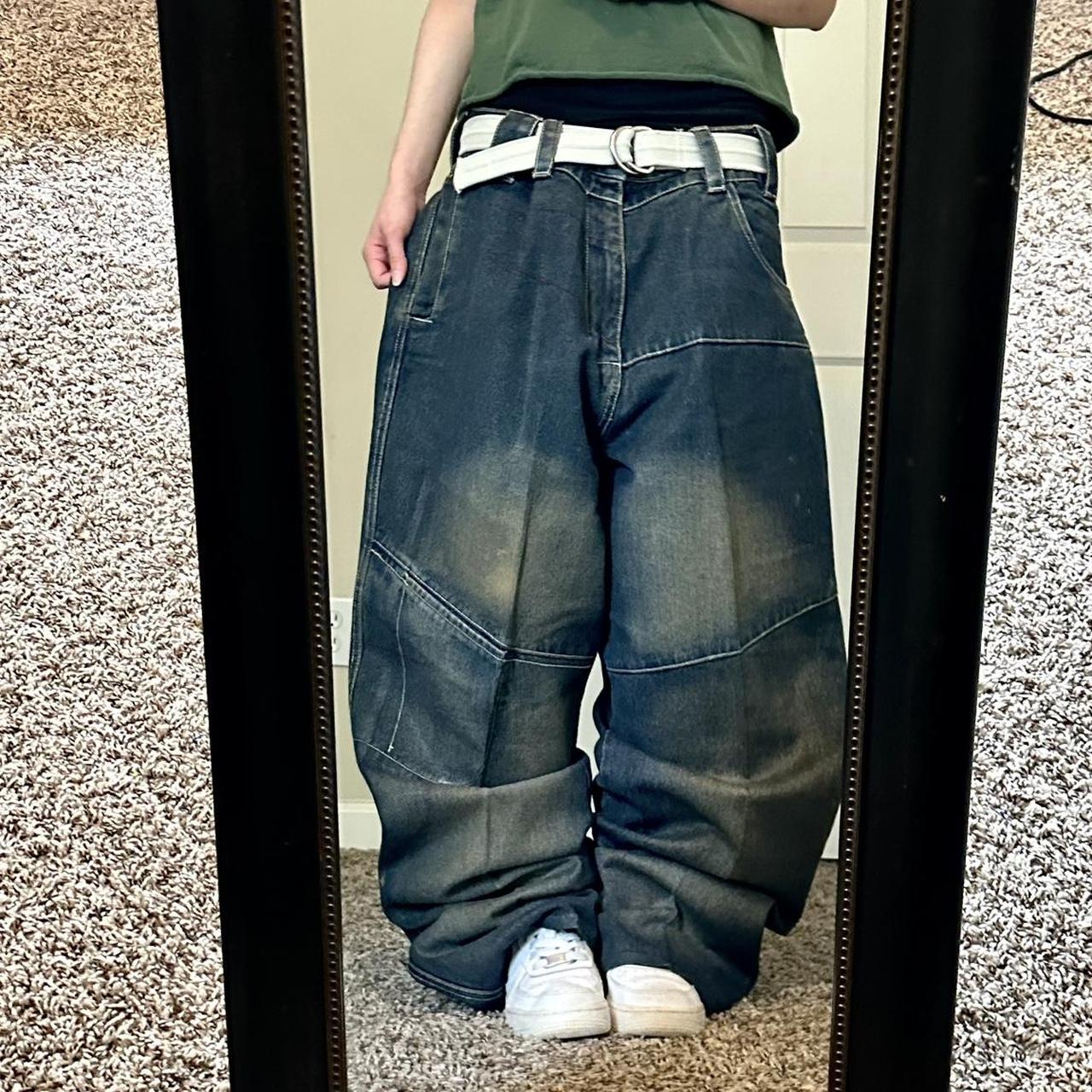 90s 2000s grunge baggy jeans - unisex - baggy... - Depop