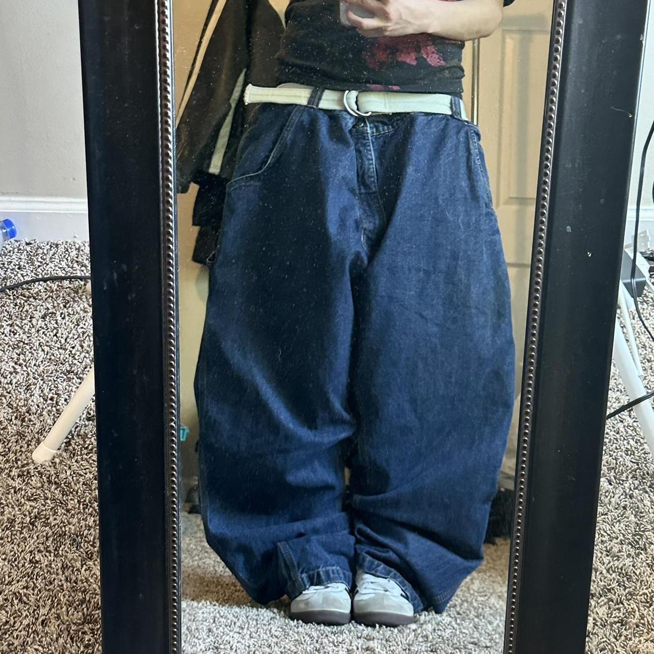 grunge 2000s baggy jeans - unisex - baggy jeans -... - Depop