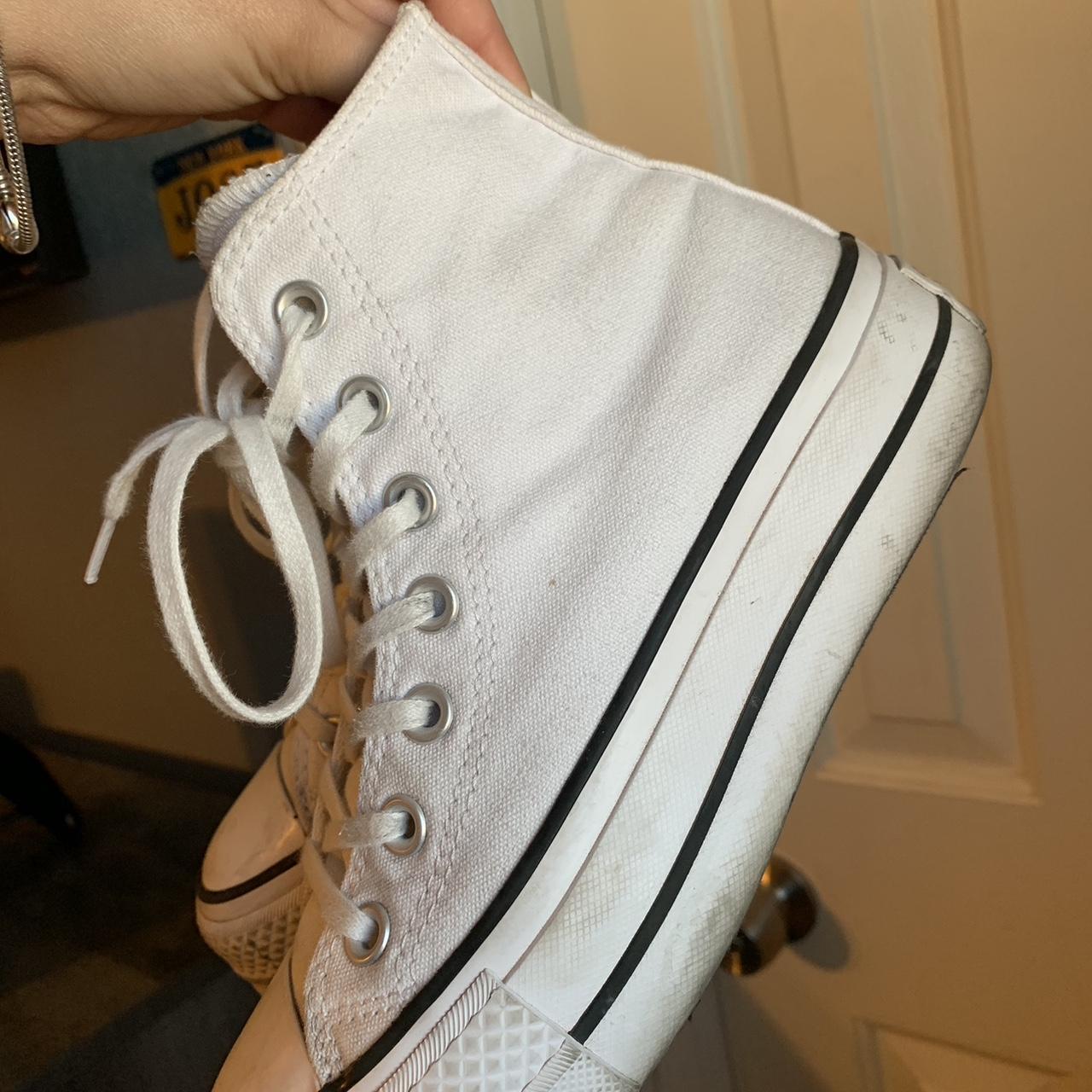 Converse Women's White Trainers | Depop