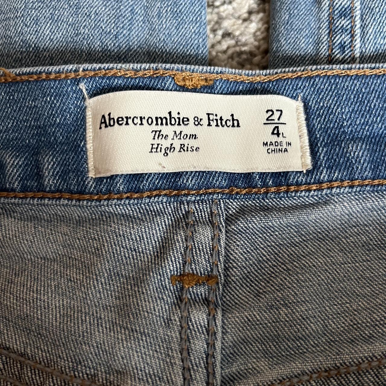 Abercrombie & Fitch High Rise Mom Jeans Size 27... - Depop