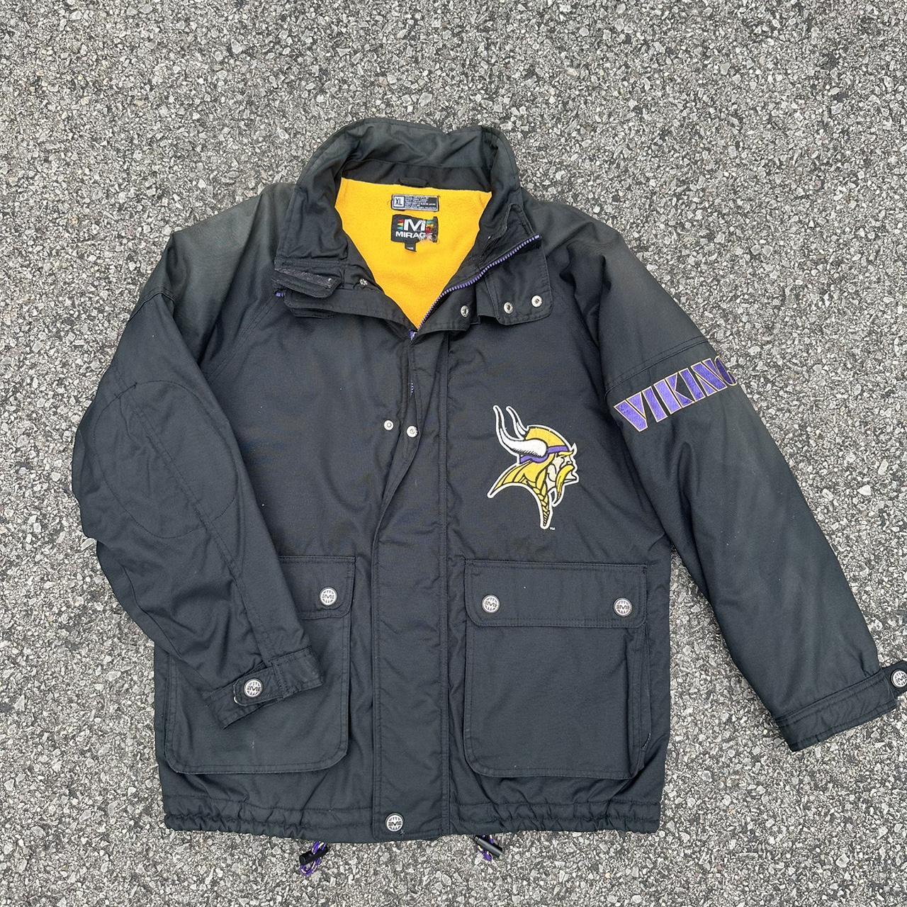Vintage 1990s Minnesota Vikings NFL Parka Jacket by... - Depop