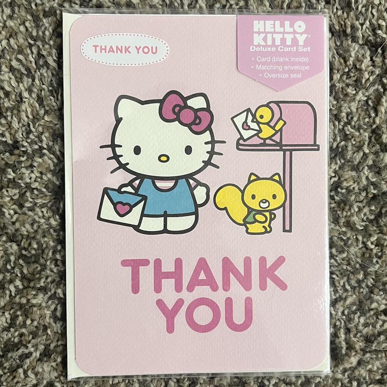 hello kitty thank you card - Depop