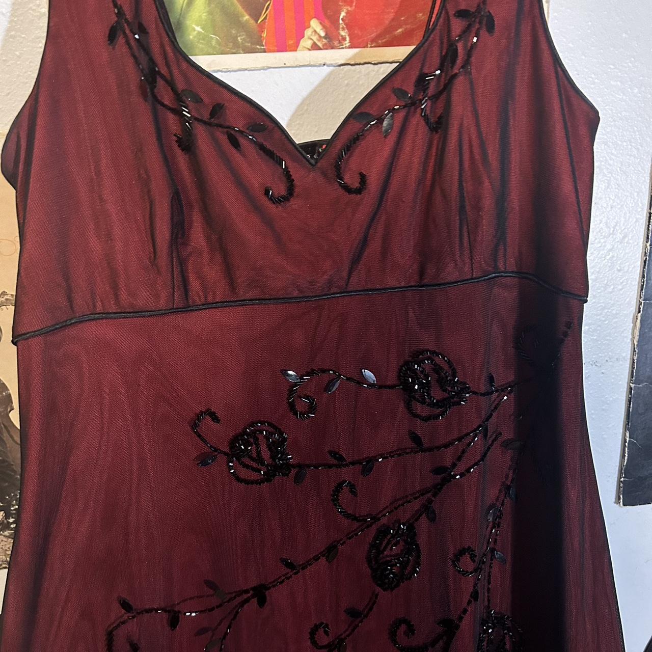 Vintage whimsy goth prom dress Size 14 or L Used... - Depop