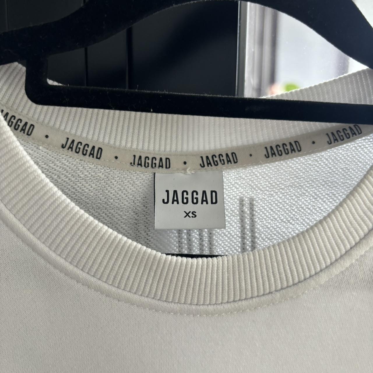 Jaggard white sweat shirt/jumper size XS, Like new - Depop