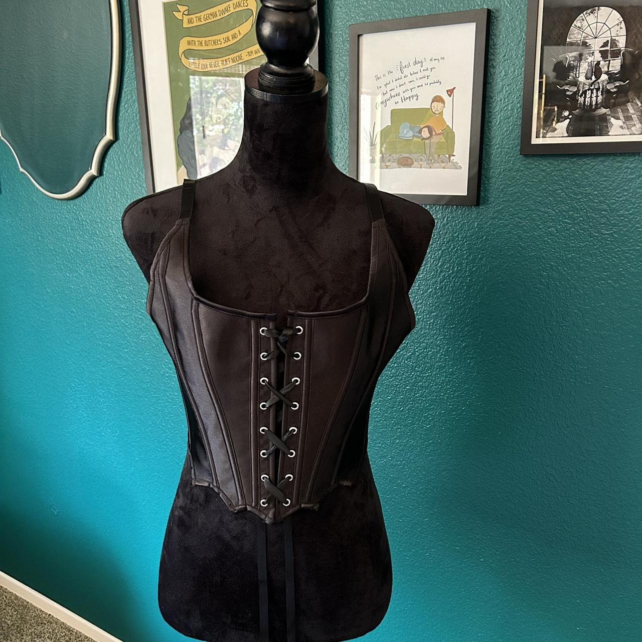 Forest Ink Bat Wing Corset Top Size: S Condition:... - Depop