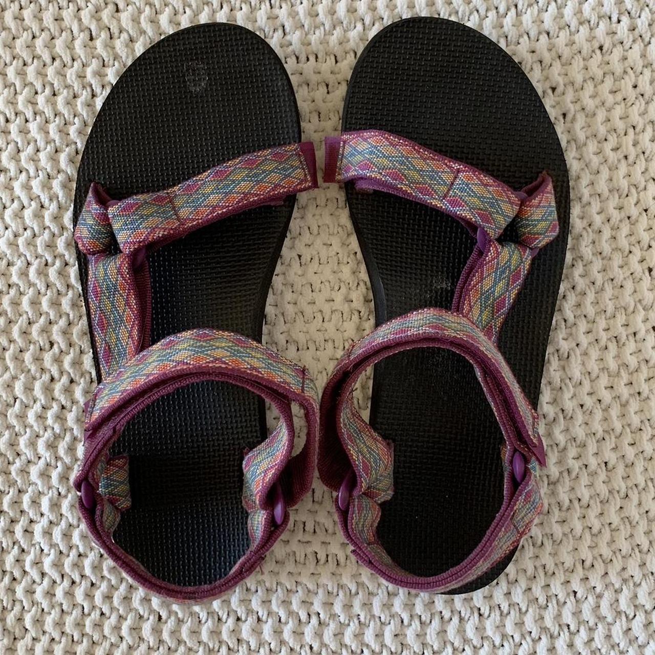 Colorful Teva sandals Size 7 in women’s A few... - Depop