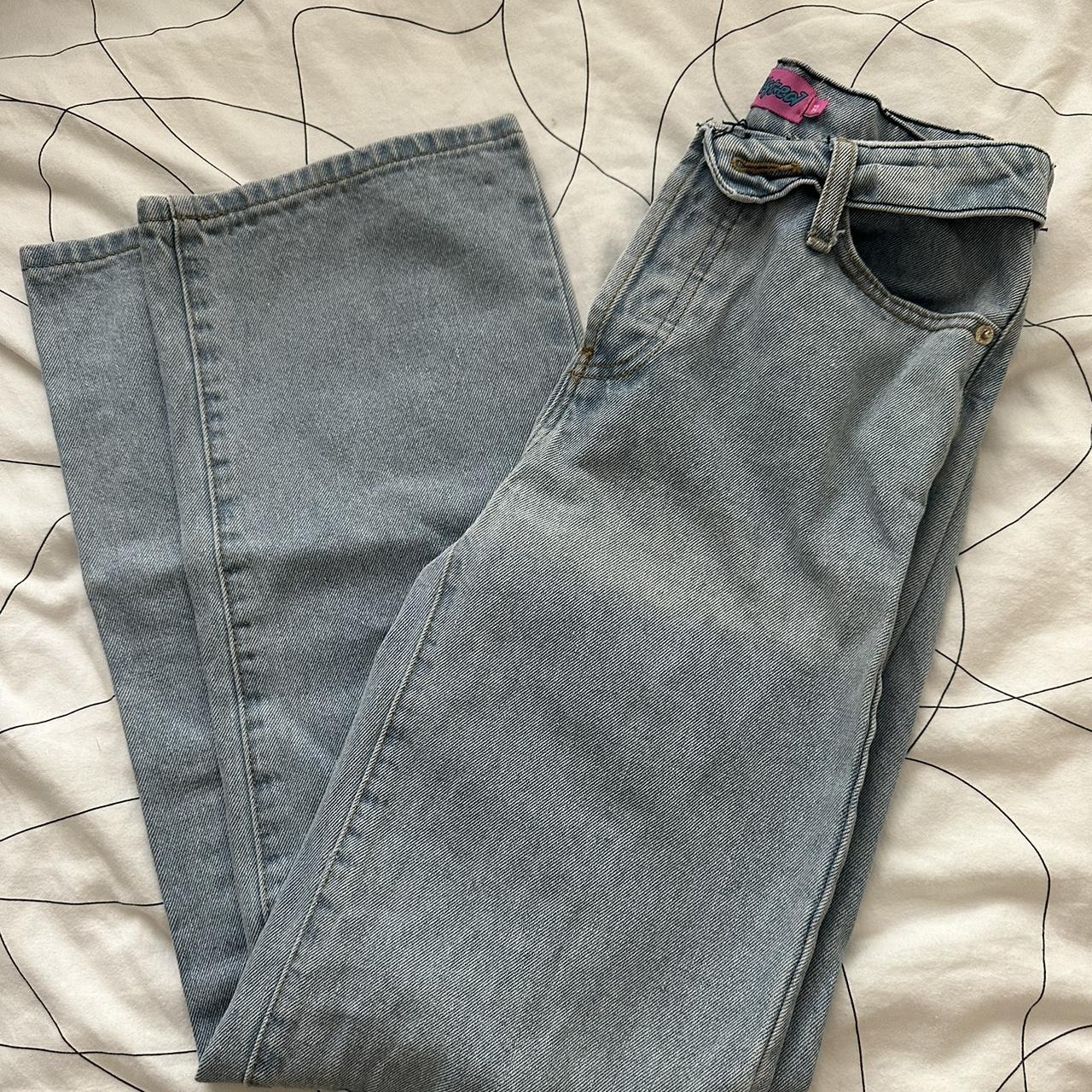 edikted fold over jeans super cute on and comfy... - Depop
