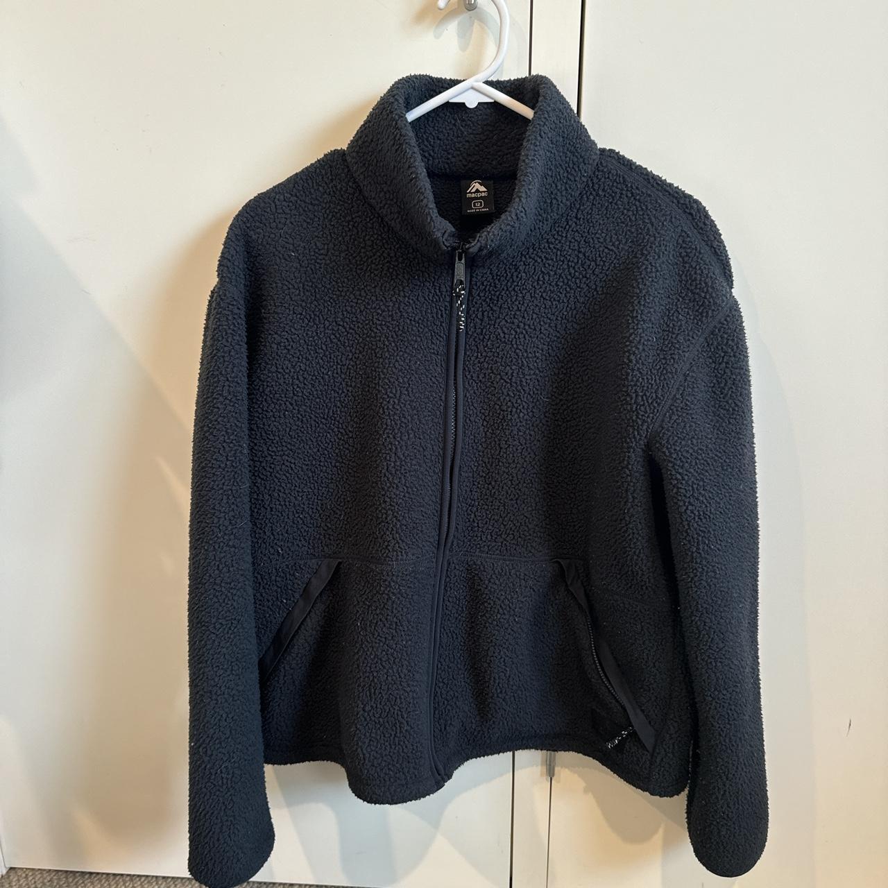 Macpac oversized black fleece - Depop