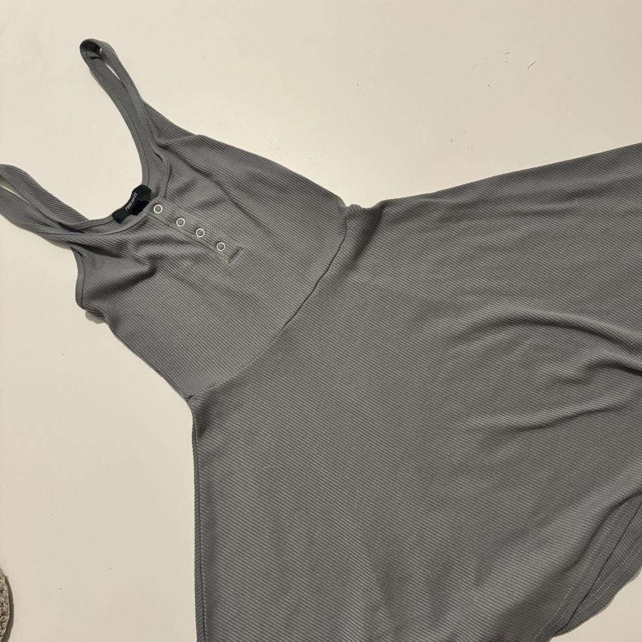 Small sage green ribbed mini dress. #skatergirl... - Depop