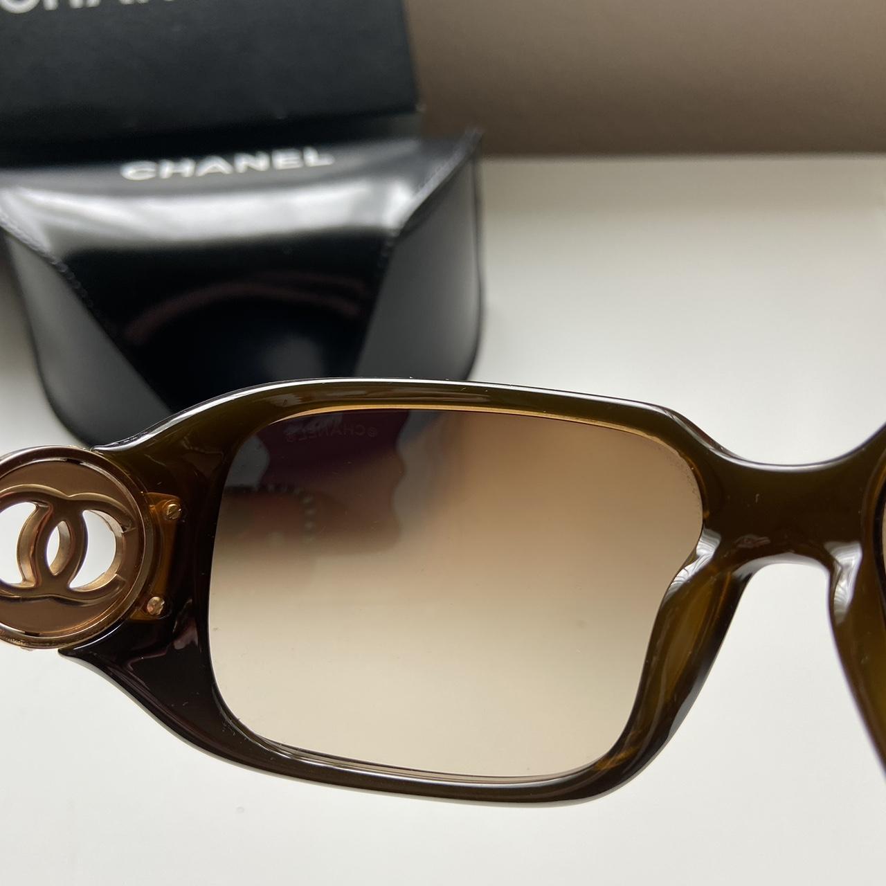 Authentic vintage Chanel sunglasses. Oversized... - Depop