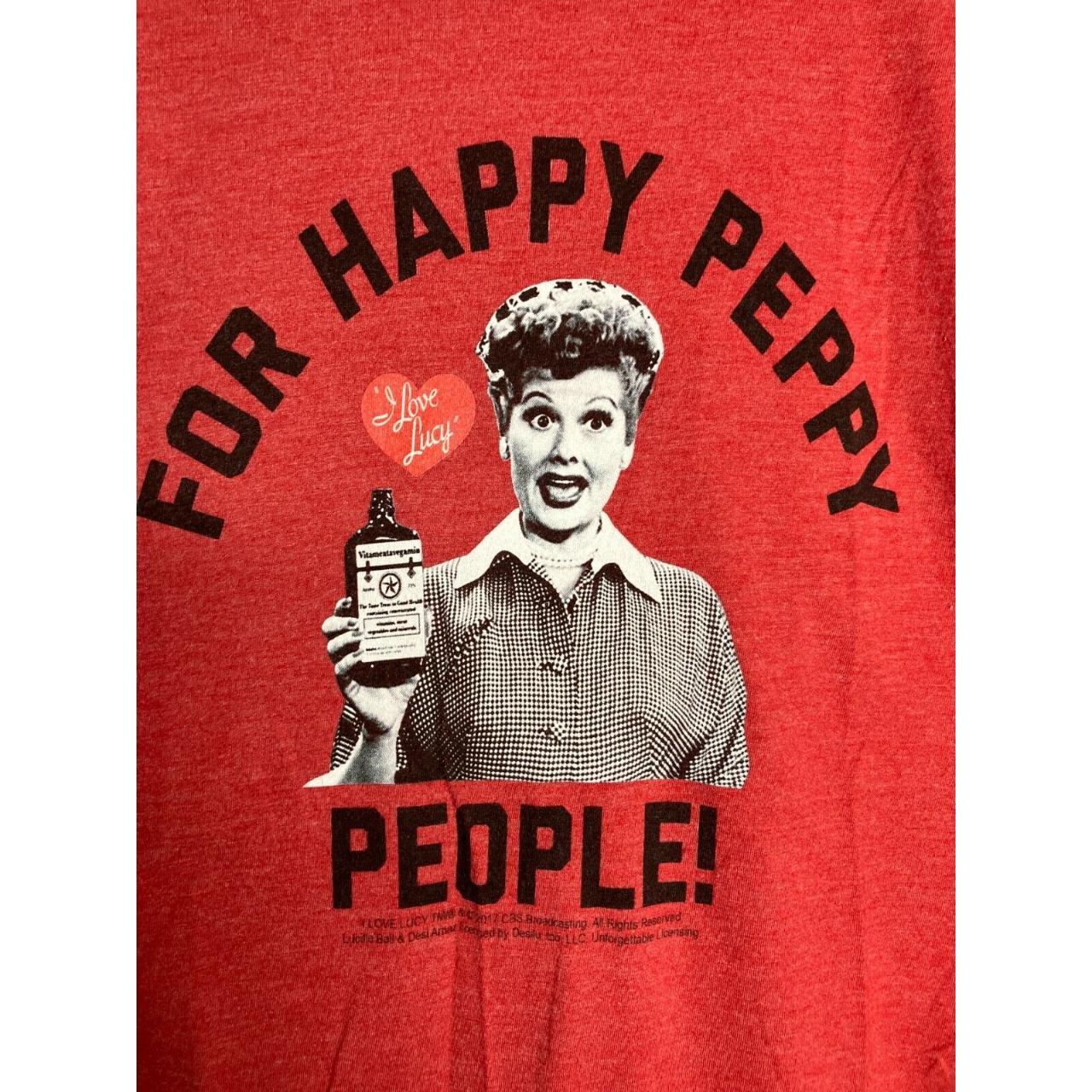 Lucy For Happy Peppy People Women's Large Red... - Depop