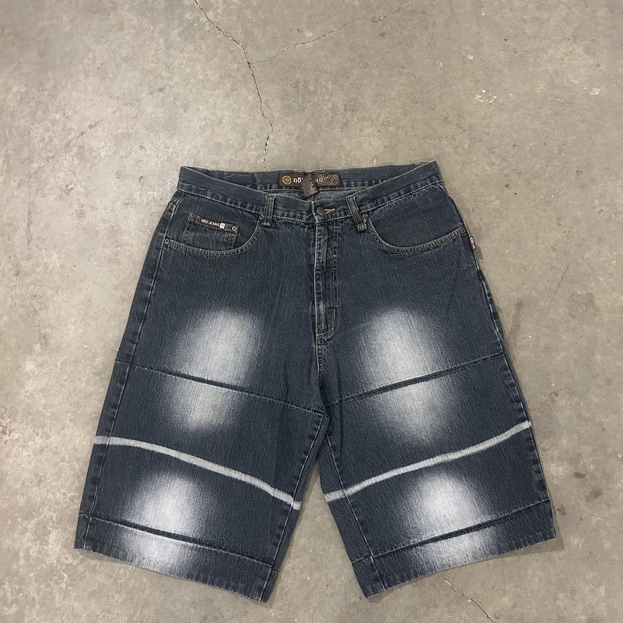 Y2k ‘Nōiz jeans’ jorts Measurements: 26 inches... - Depop