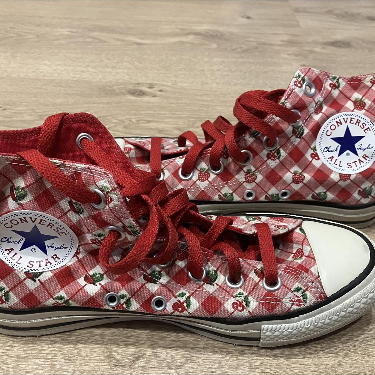 Converse strawberry sneakers ASO Luna Lovegood in... | Depop
