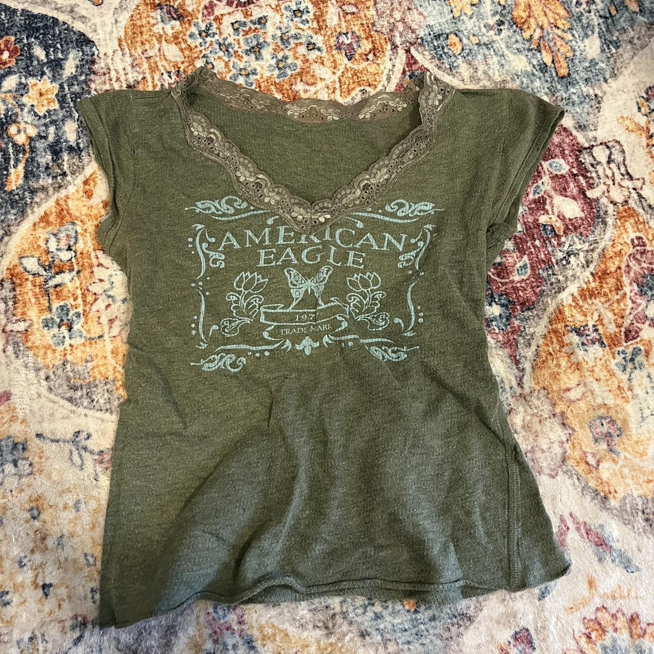 vintage american eagle baby tee - Depop