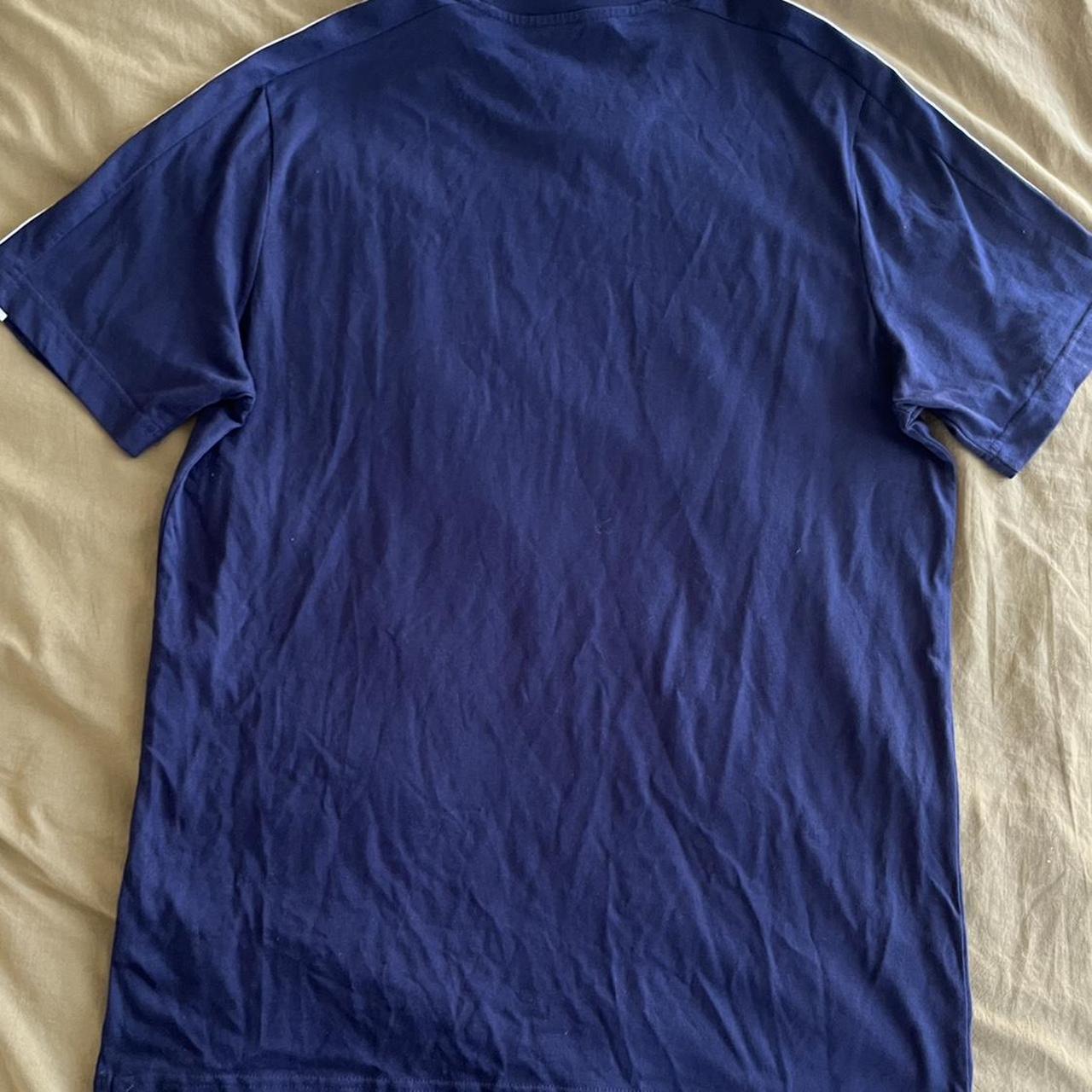 NAVY BLUE & WHITE CLASSIC ‘ADIDAS’ 3... | Depop