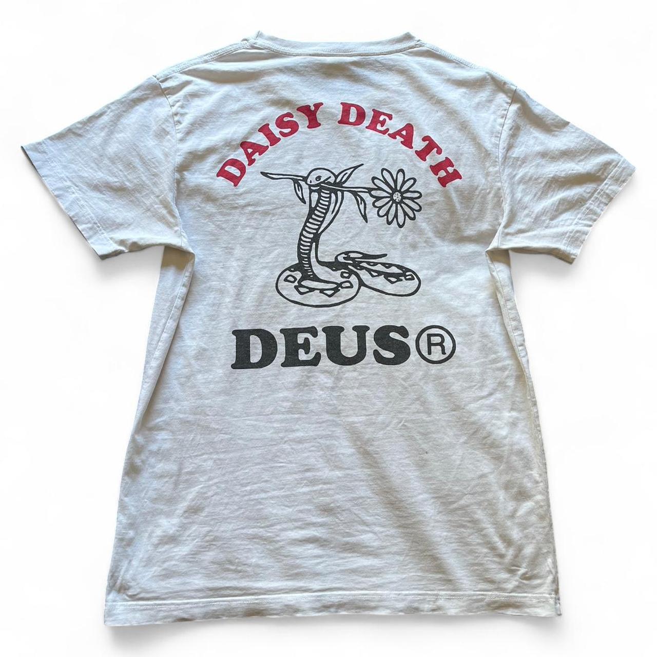Deus Ex Machina Daisy Death T Shirt - white with... | Depop