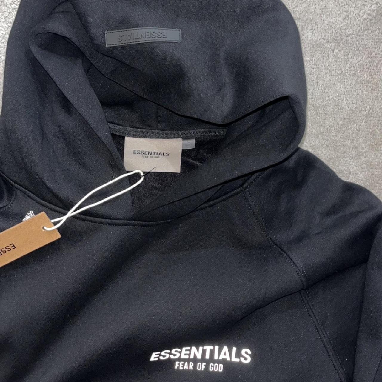Black Essentials Hoodie Size Large comes with tags... - Depop