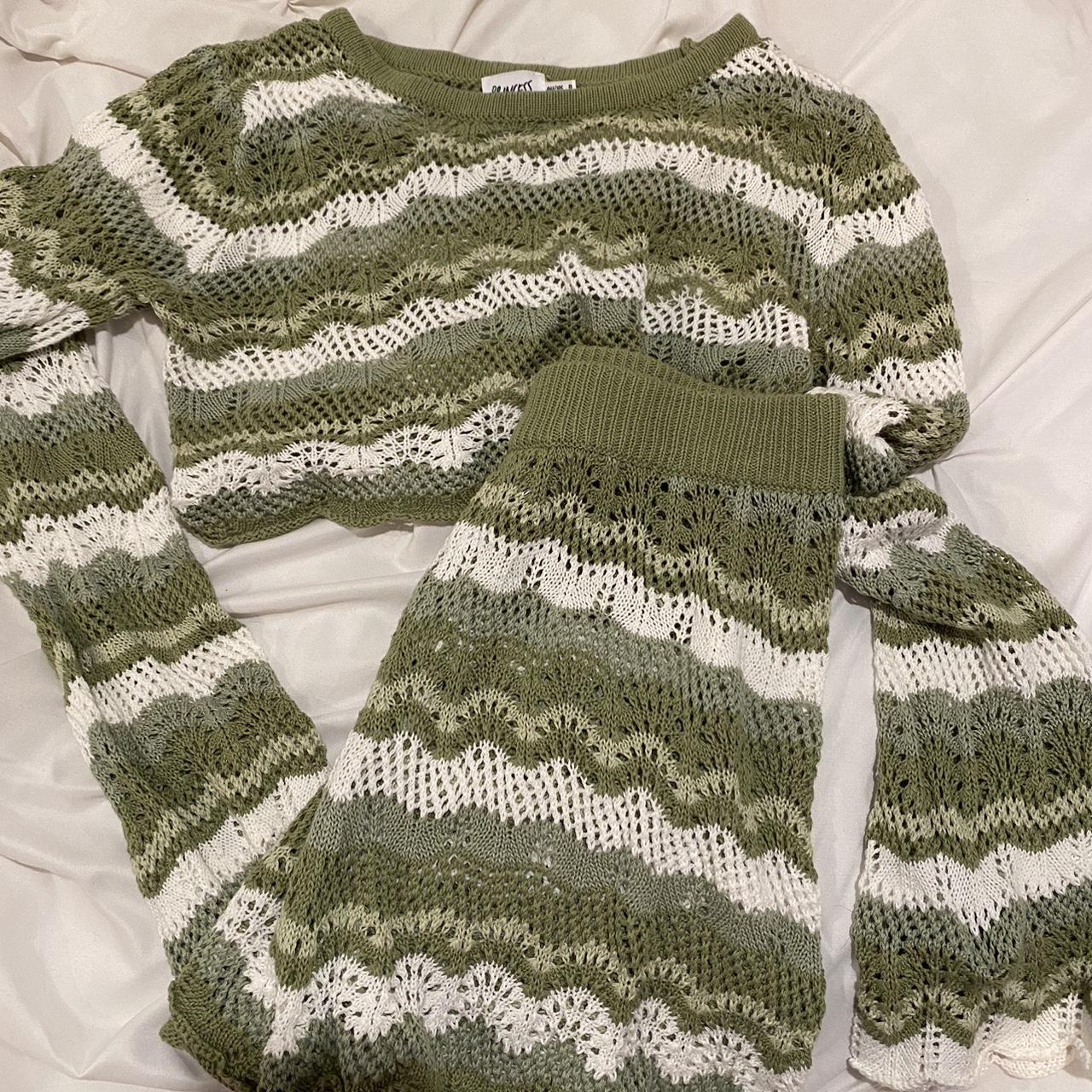 Princess Polly green two piece set - worn once - Depop