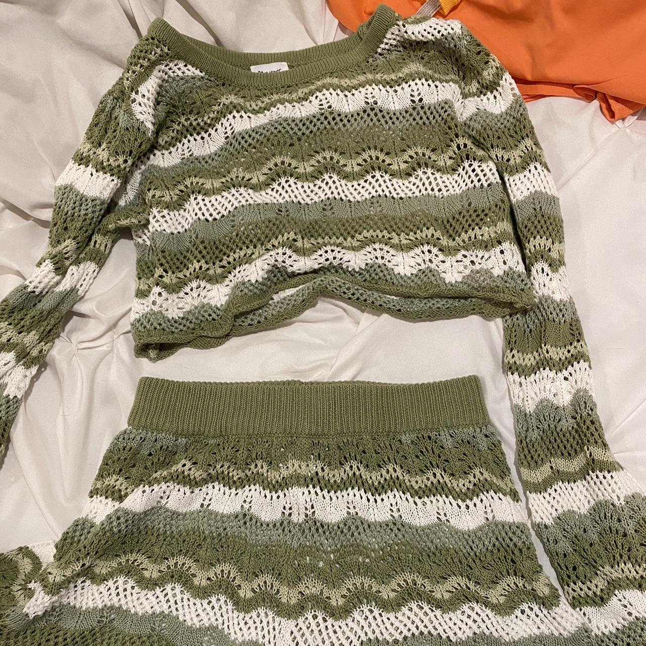 Princess Polly green two piece set - worn once - Depop