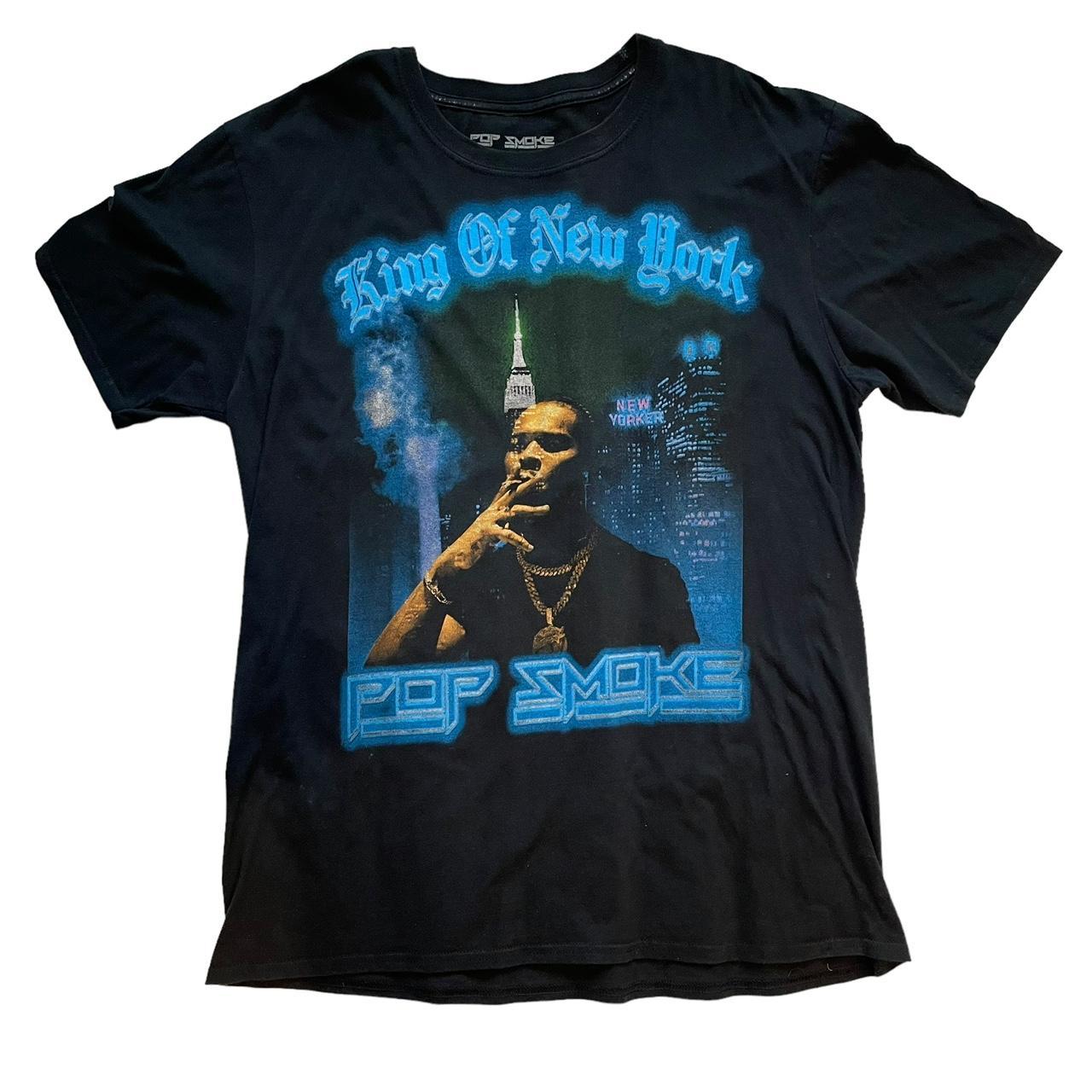Official Pop Smoke merch Tshirt Black Size medium-... - Depop