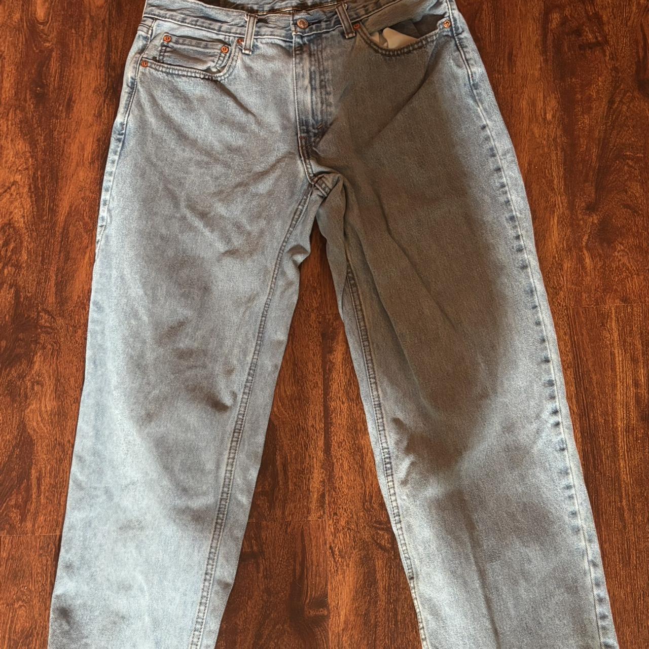 Calm Levi's 501 light wash blue jeans #levis #calm | Depop