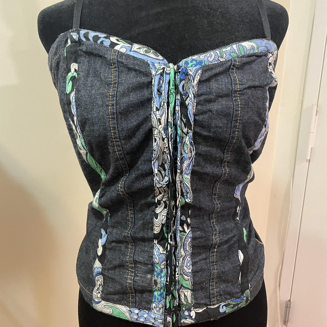 Super cute baby phat zip up denim top, it’s great... - Depop