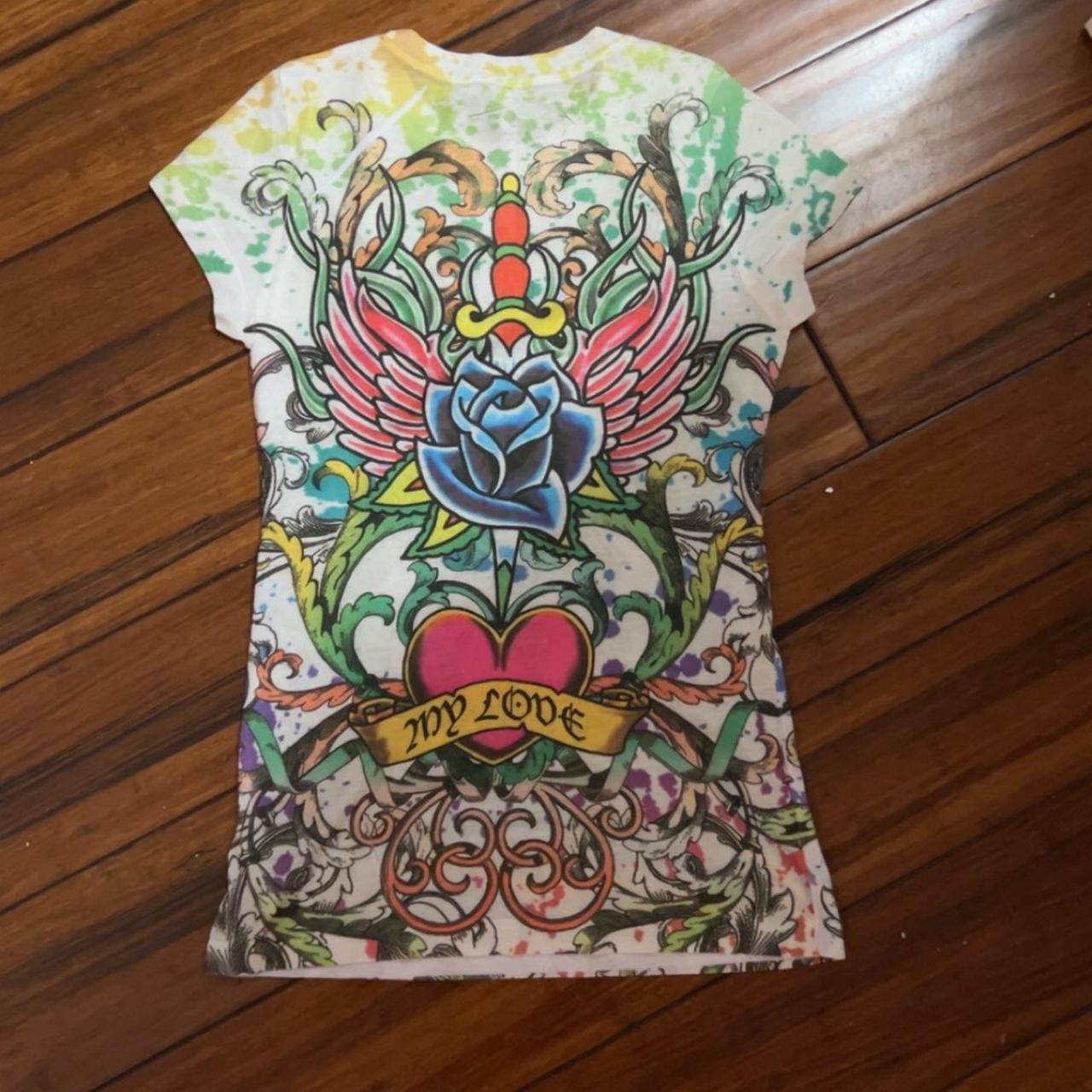 Ed hardy dupe shirt lookalike. Super cute and form... | Depop