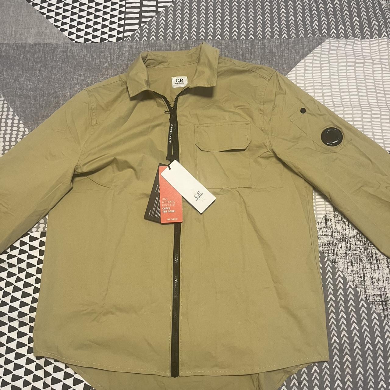 Khaki CP Company lightweight jacket #CPCompany | Depop