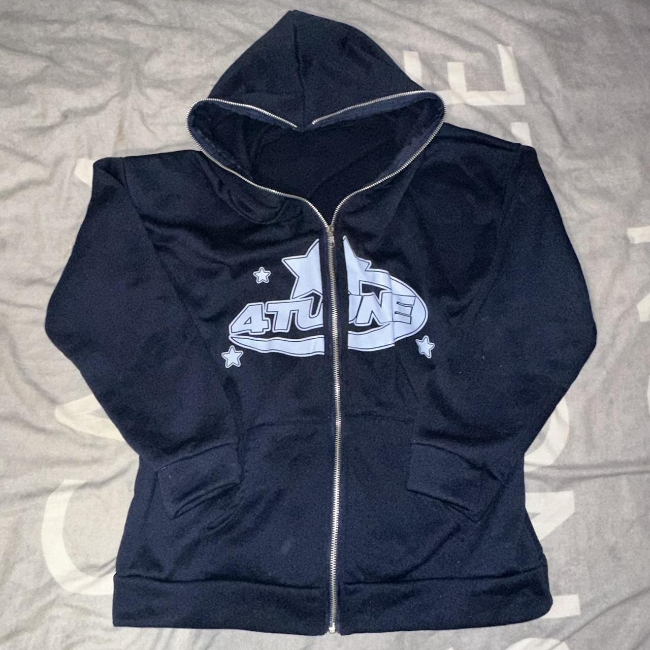 4tune Hoodie Y2K 4tune Zipup Hoodie Size S (Fits... - Depop