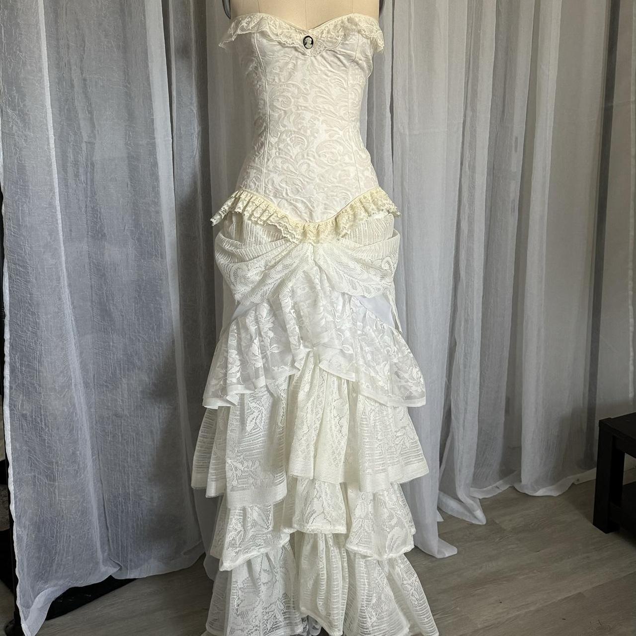 Maria Dress🦋 Best fit for XS-M Maxi lace Layered... - Depop