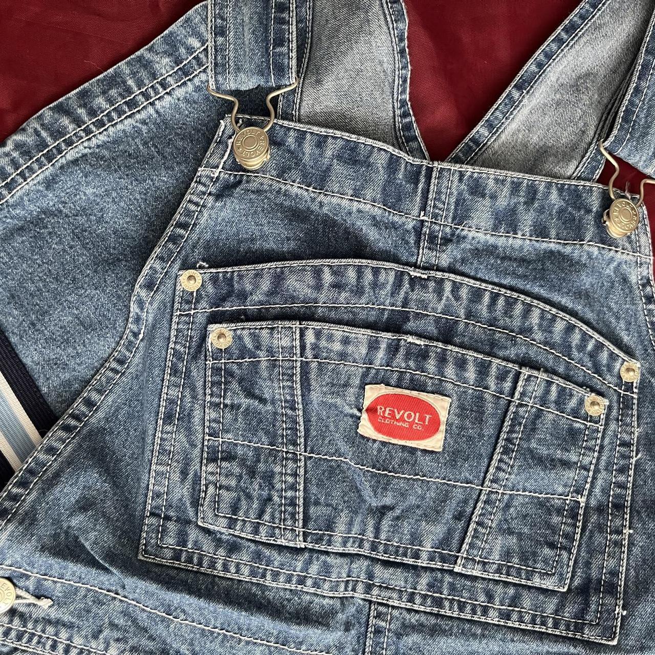 NWT denim Revolt overalls. Never used, super cute... - Depop