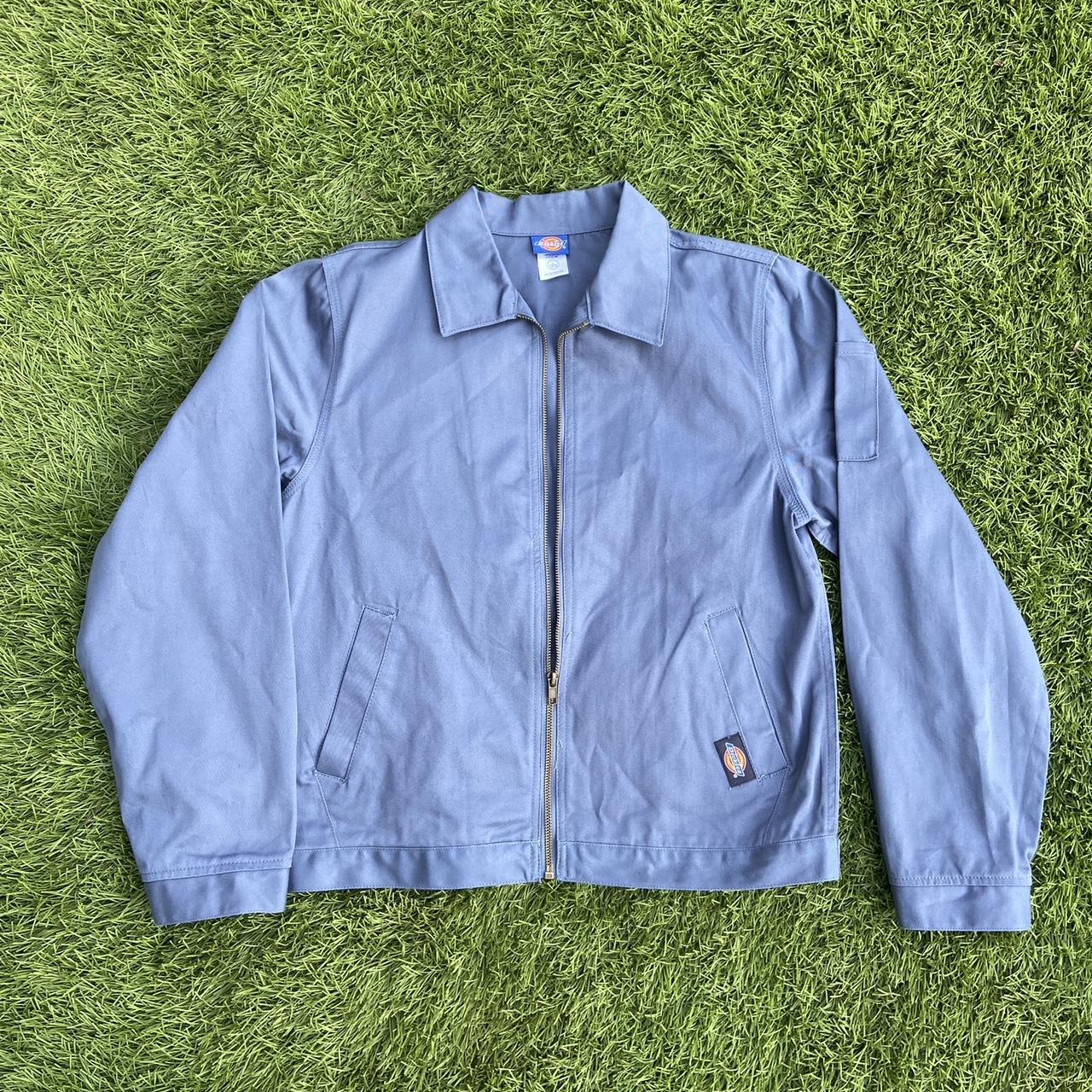 Light blue Dickies work jacket fits M/L - Depop
