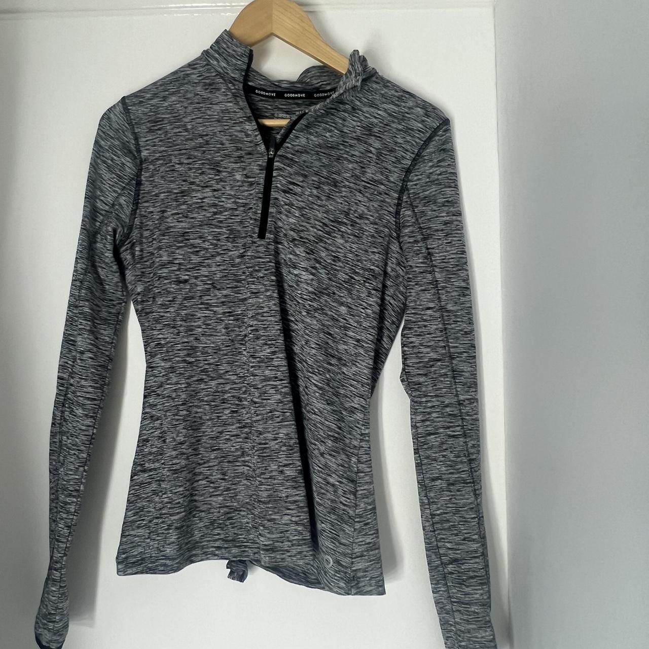 grey quarter zip worn once perfect condition - Depop