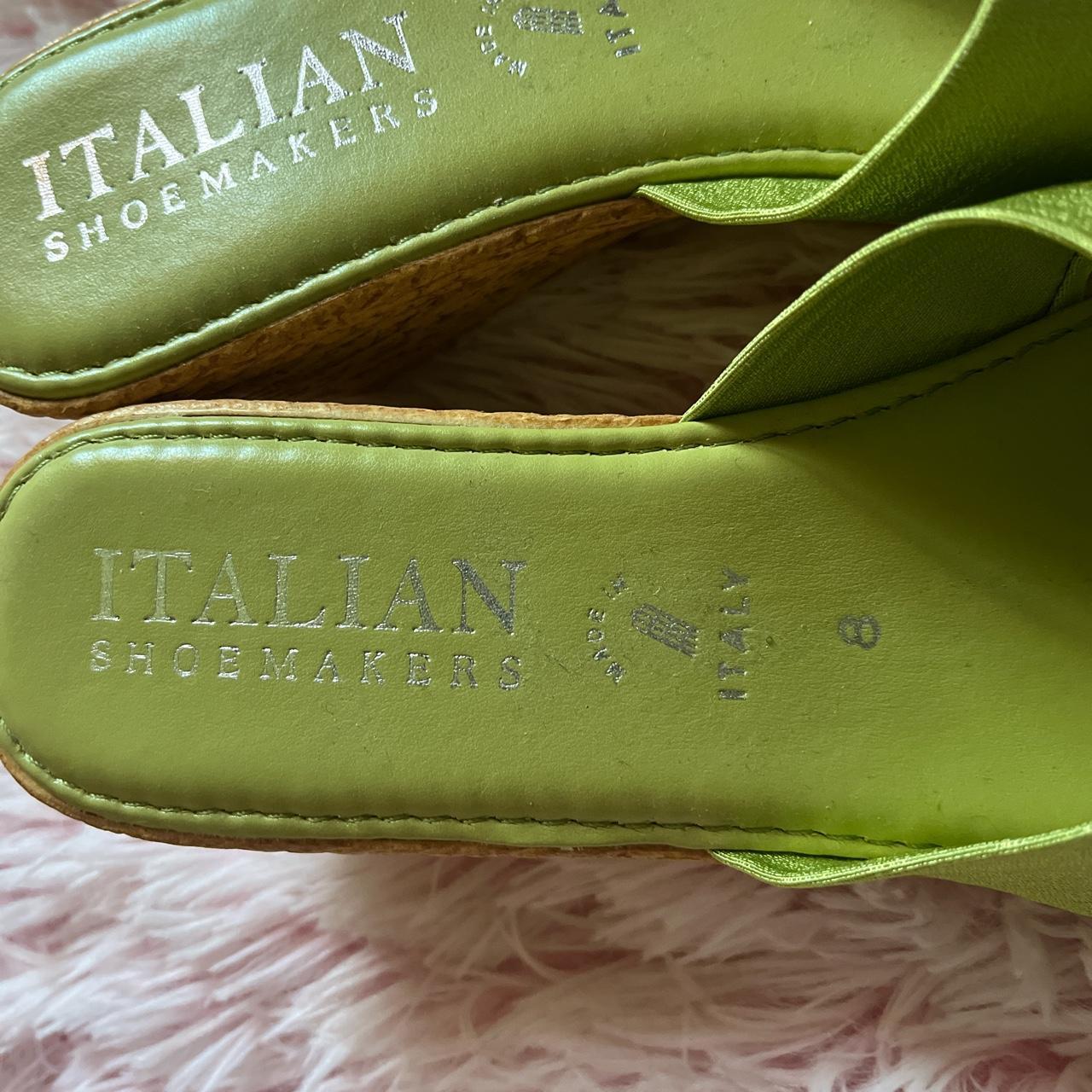 Super cute vintage Italian sandal wedged... - Depop