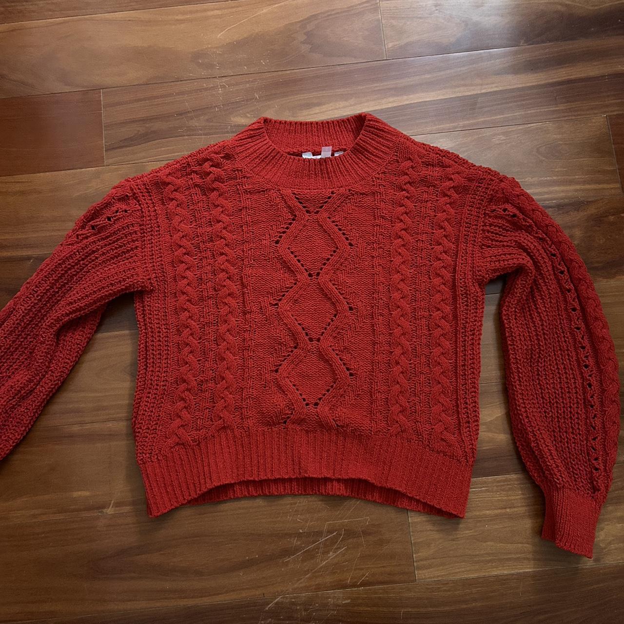 Red Tj-Max Sweater Extra Small #Tj-max #red #sweater - Depop