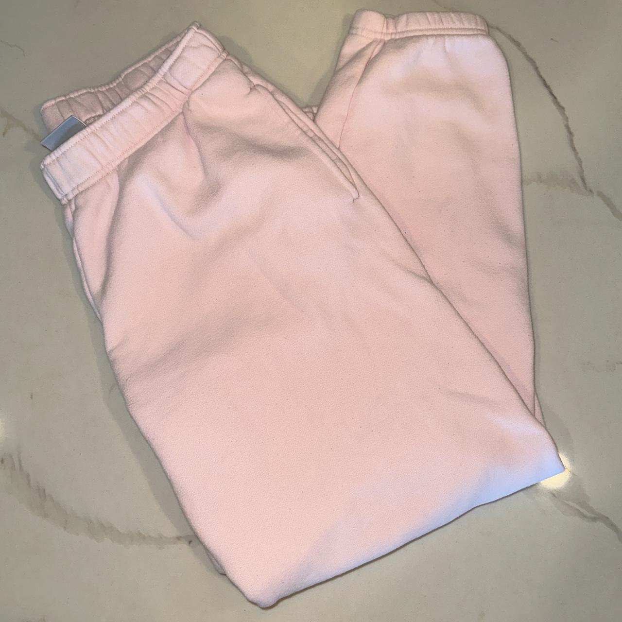 Aritzia Baby Pink Boyfriend Basic Sweatpants Size... - Depop