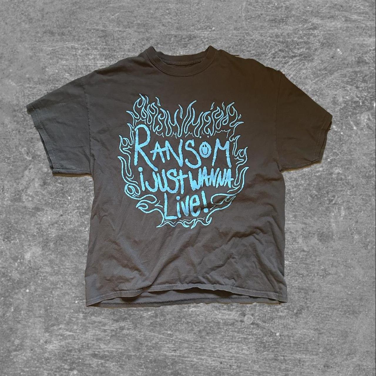 XL RANSOM TSHIRT 100% cotton I don’t wanna live - Depop