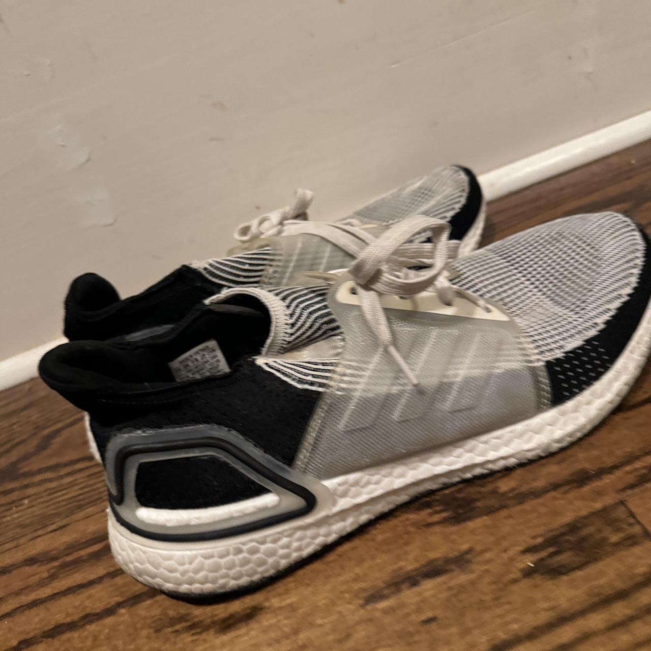 Black and white Adidas Ultra boost (missing insole... - Depop