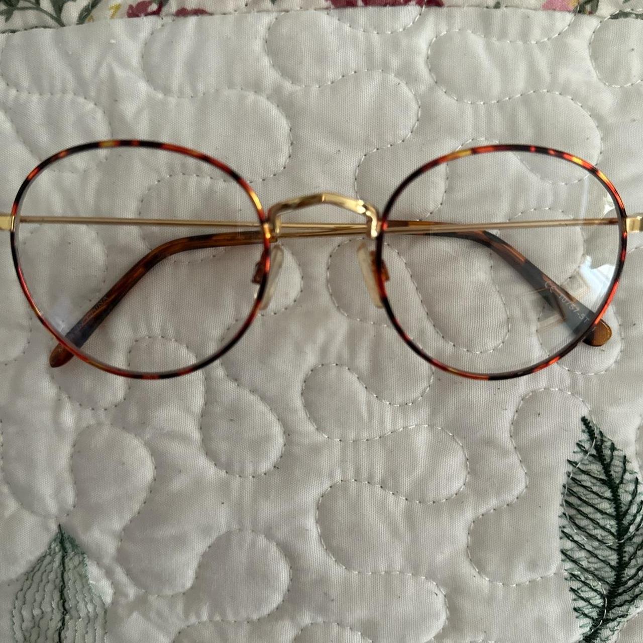 Clear round lens tortoise shell glasses. Light... - Depop