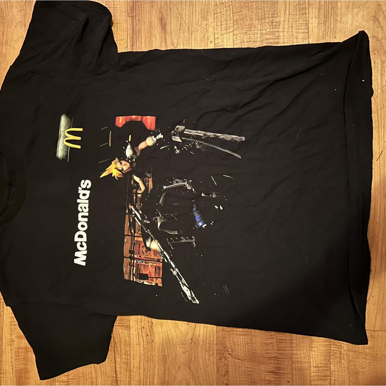 Maccas Cloud Strife Mcdonald’s Shirt Lightly Worn - Depop