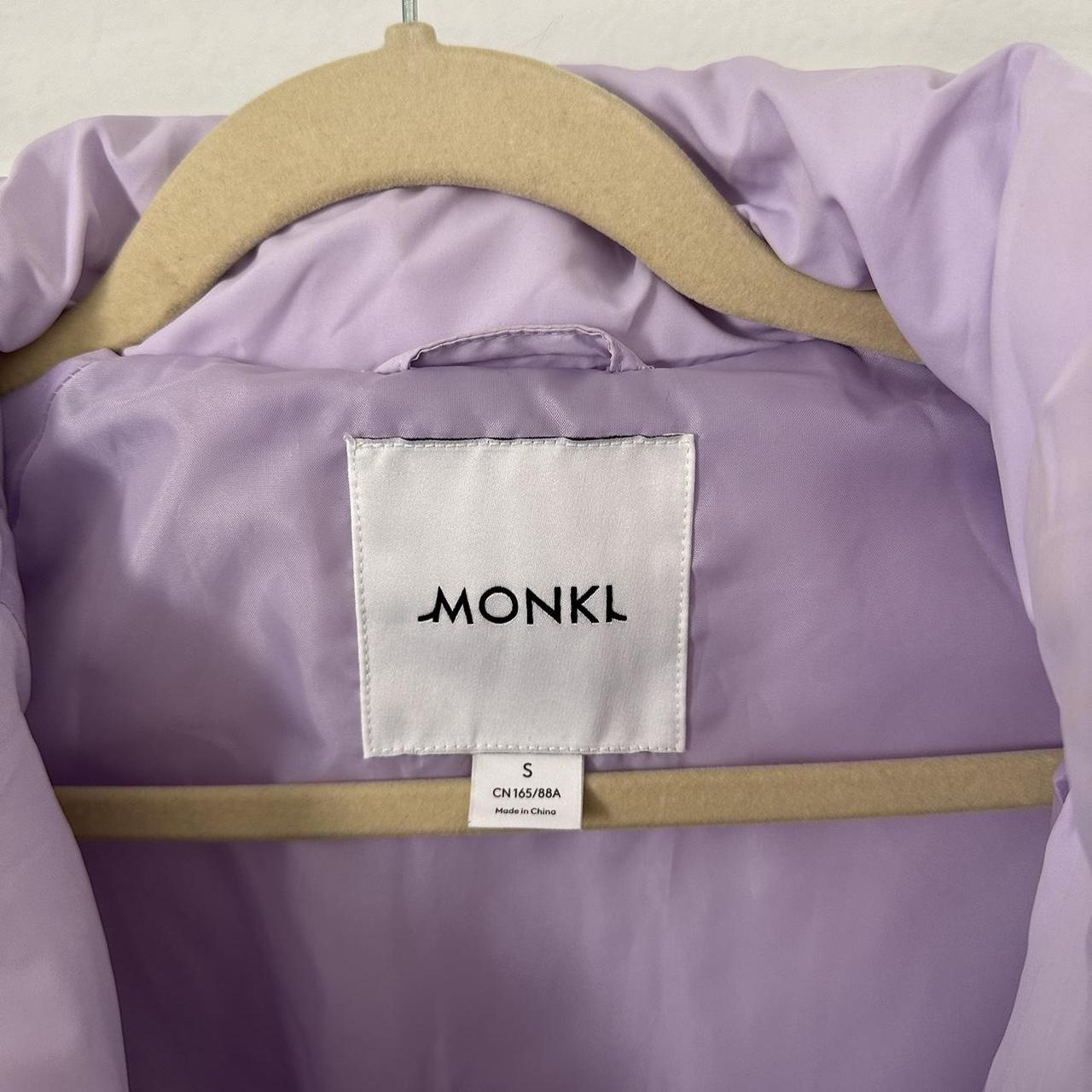 Monki lilac cropped puffer jacket - Depop