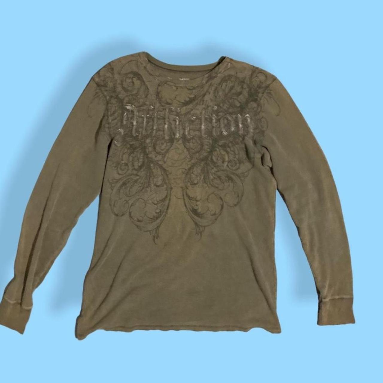 Green Affliction thermal long sleeve Open to... - Depop