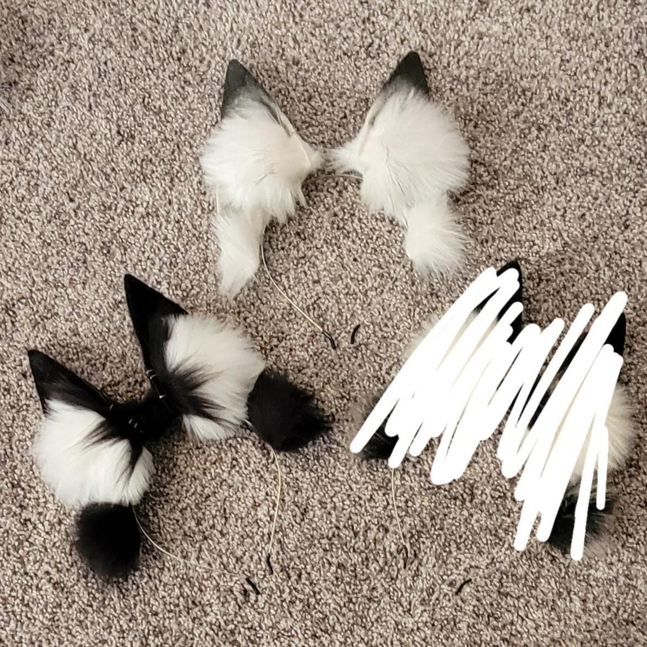 ag aquarius.garden shrine fox ears black fox ears... - Depop