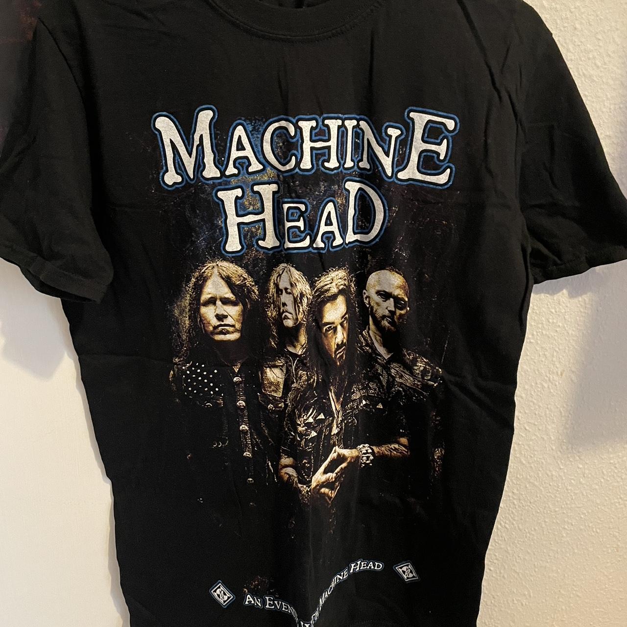 machine head band tshirt only worn a couple times,... - Depop